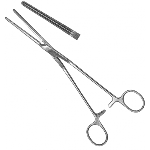 Pinça de Bakey curva 15º 4,1 x 20 cm (Código: 4766)